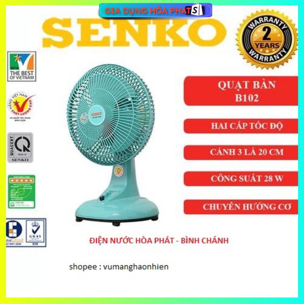 Quạt bàn senko - Quạt điện mini - Quạt bàn mini Senko B102.Thích hợp ...