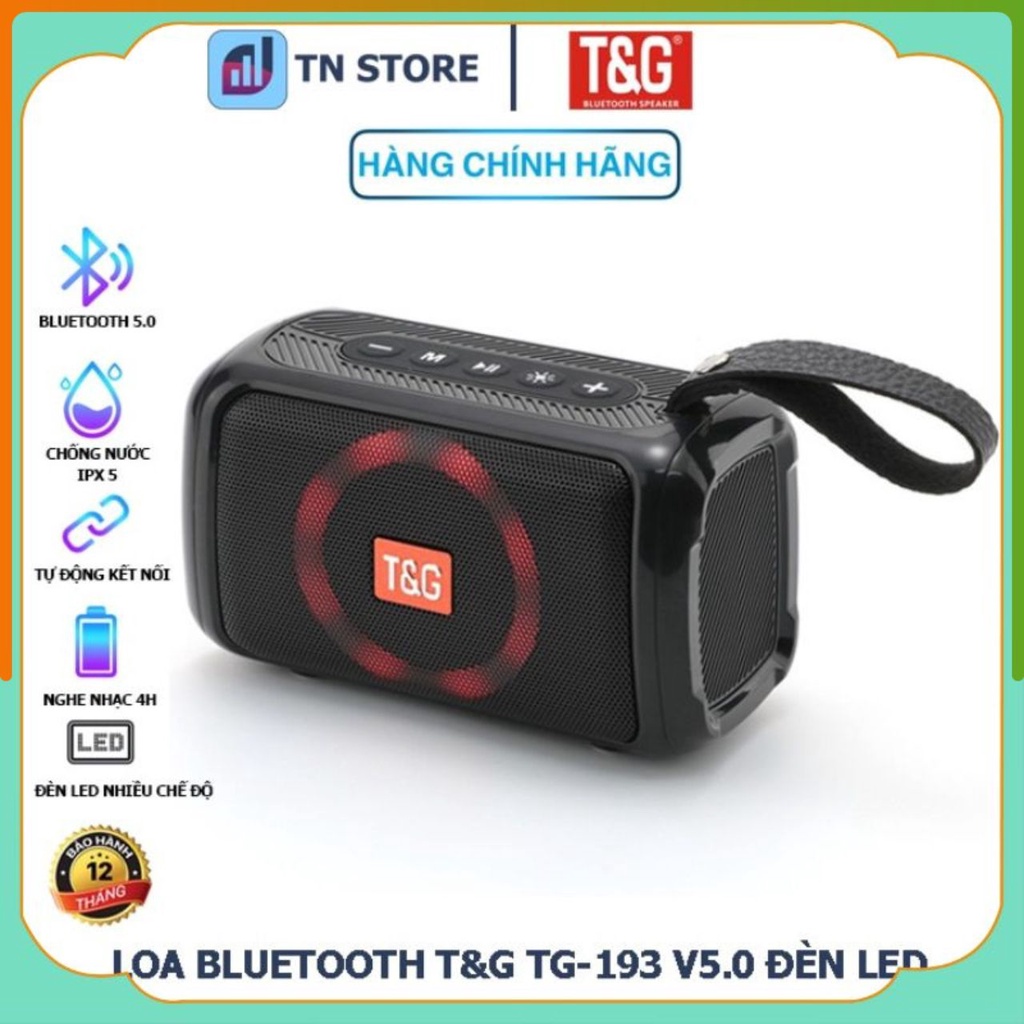 Loa Bluetooth mini cầm tay T&G TG-193. cho pc điện thại máy tính bảng Hàng Chính Hãng BH 12 ...