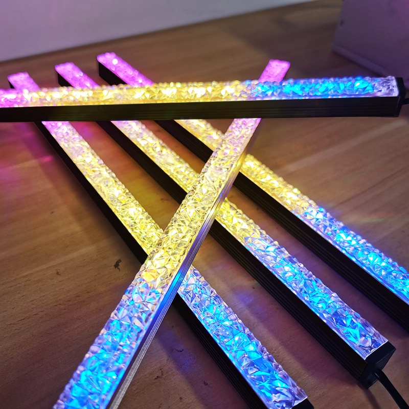 Thanh LED RGB Coolmoon Crystal (29cm đế nam châm) - Tích Hợp ARGB 3Pin 5V & 4Pin Coolmoon ...