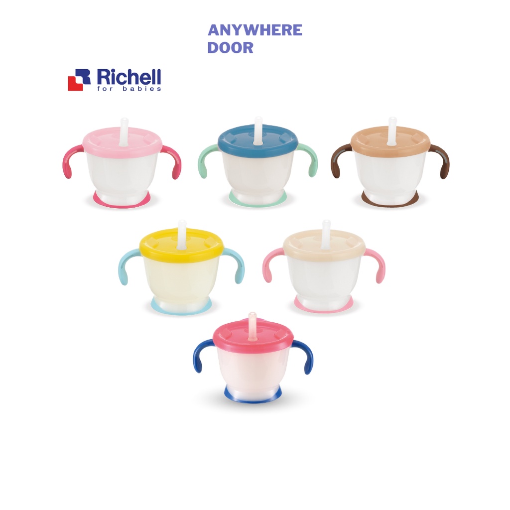 Cốc tập uống/ hút 3 giai đoạn Richell Nhật Bản | Shopee Việt Nam