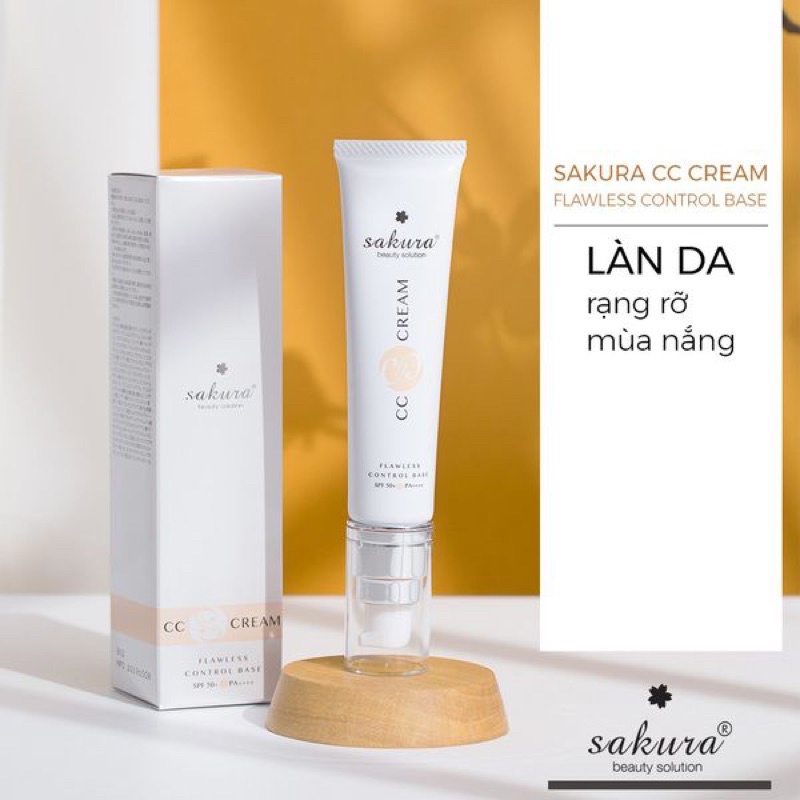 Kem trang điểm CC Cream Sakura Flawless Control Base SPF50+ PA++++ 40ml ...