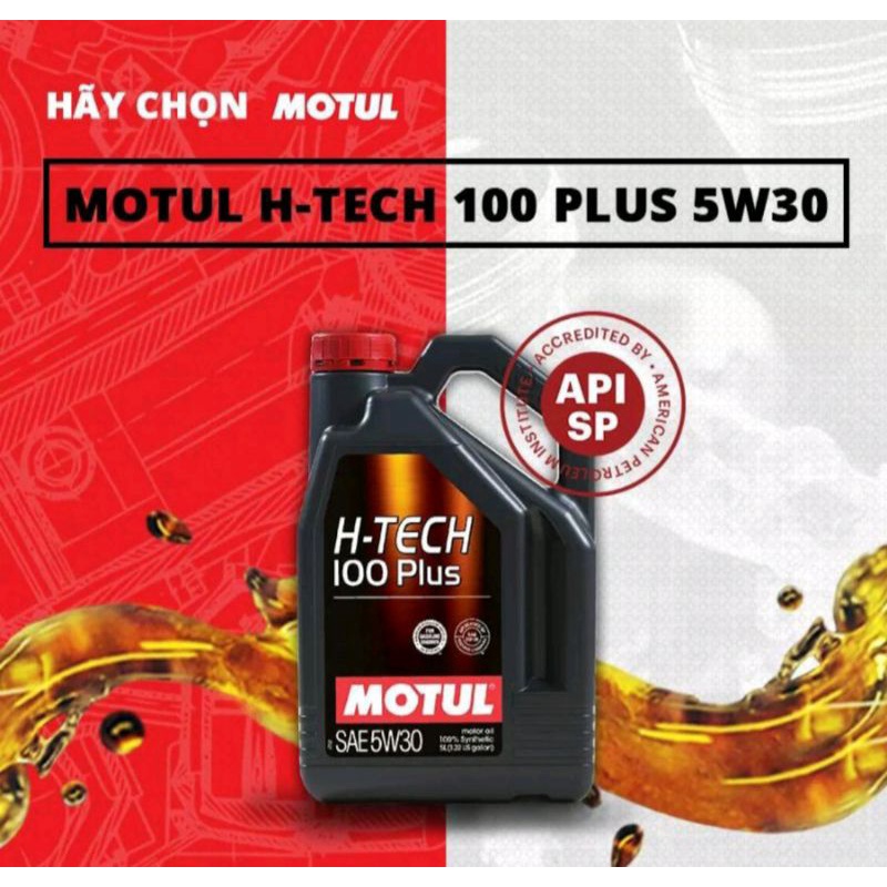 CHÍNH HÃNG Motul Hi-Tech 100 Plus 5W-30 dầu nhớt ô tô | Shopee Việt Nam