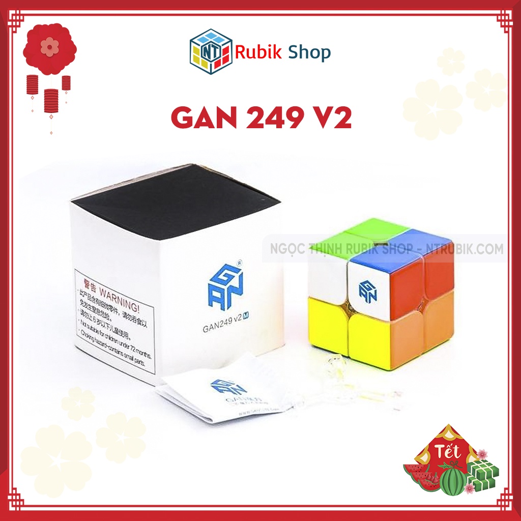 [Siêu phẩm] Rubik 2x2x2 GAN 249 V2 M Stickerless (Có nam châm) | Shopee ...