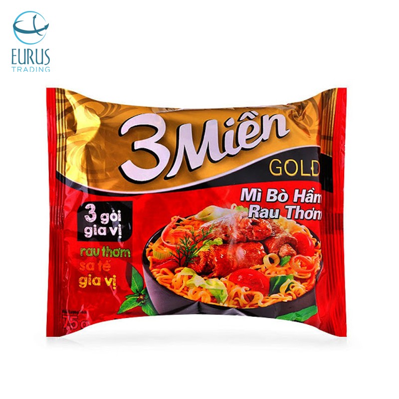 Mì Reeva 3 Miền Gold Bò Hầm Rau Thơm - 75g | Shopee Việt Nam