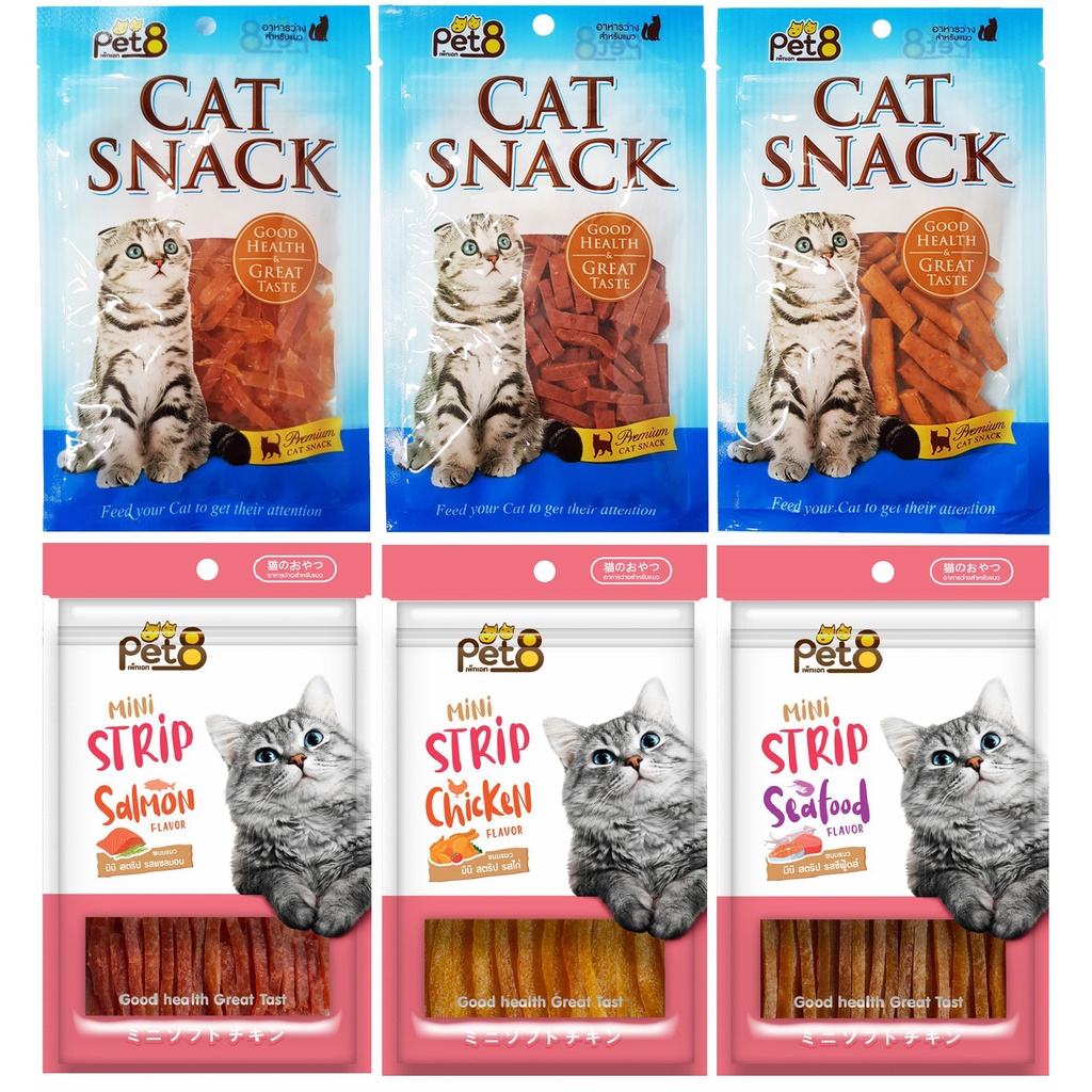 [Nhập Khẩu Thái Lan] Snack Bánh thưởng cho mèo PET8 Cat Snack Mini ...