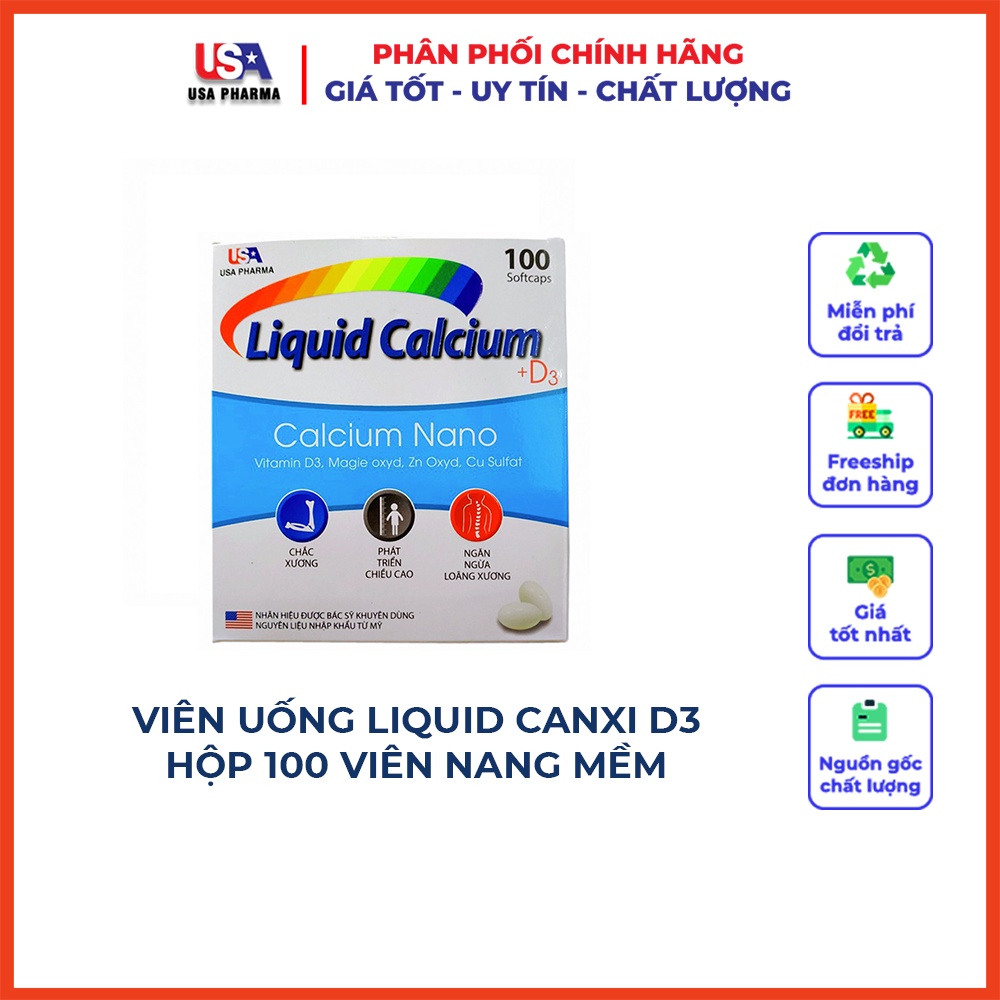 LIQUID CALCIUM NANO bổ sung canxi, vitamin và các khoáng chất cần thiết ...