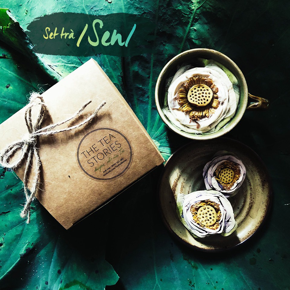 Trà /SEN/ - Set hoa sen tuyệt đẹp, kèm hộp, thiệp và túi xinh | Shopee ...