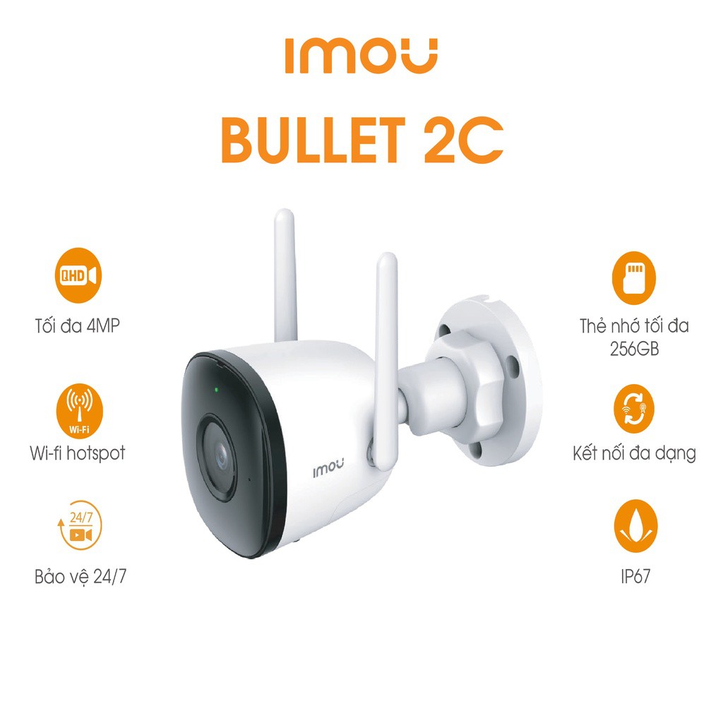 Camera Wifi Imou Bullet 2C IPC F22P 1080P 2MP - Hàng Chính Hãng ...