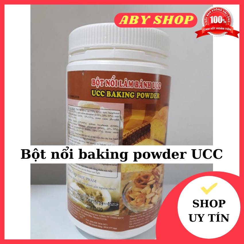 Bột nổi baking powder UCC 1kg (HSD 12/12/2024) bột nổi, bột nở làm bánh bông lan, muffin, chả ...