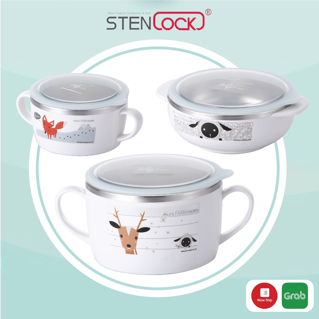 Tô ăn dặm STENLOCK cao cấp cho bé 250ml/ 400ml/ 650ml (Chính hãng Hàn Quốc) | Shopee Việt Nam