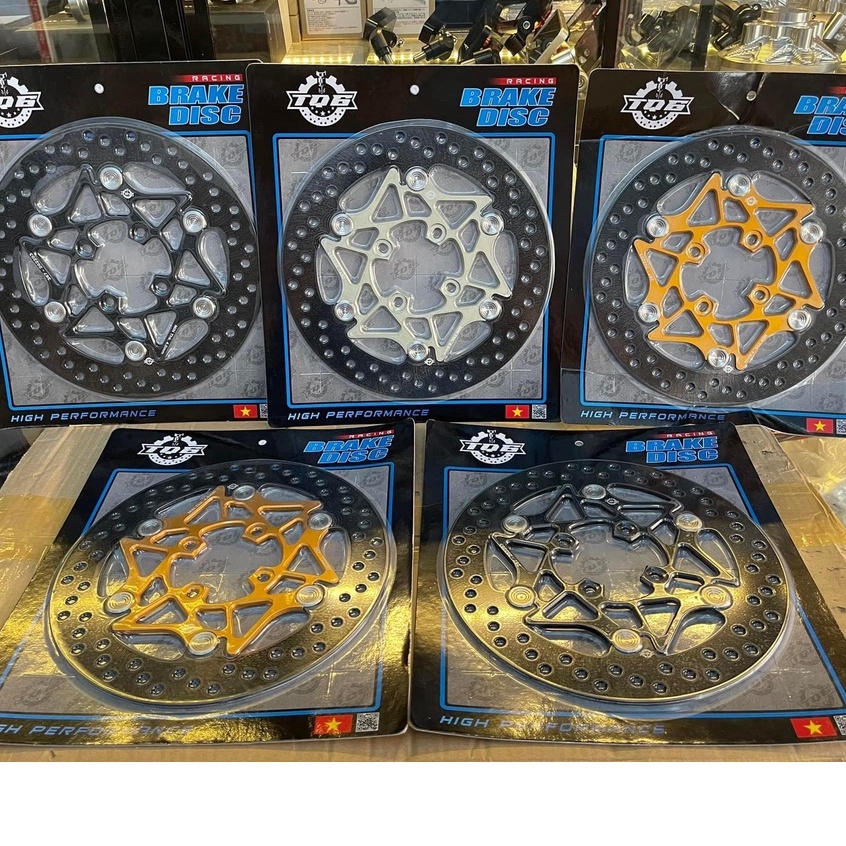 ĐĨA THẮNG PHANH DĨA TRƯỚC / SAU EXCITER LC135 / EX135 TQ6 BLACK RACING ...