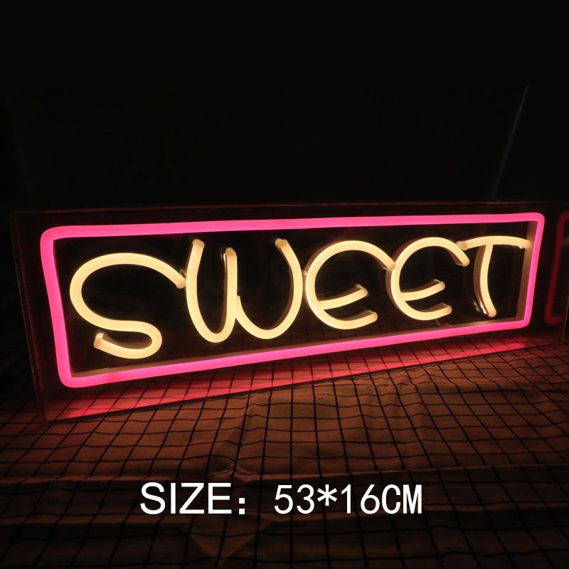 Đèn Trang Trí Led Neon Sign SWEET | Shopee Việt Nam
