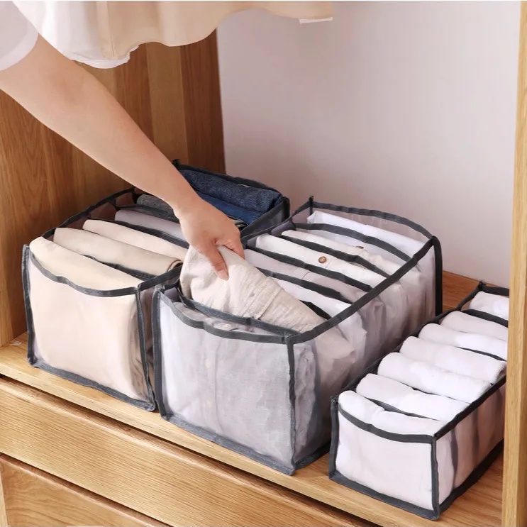 Túi đựng quần jean chia 9 ngăn có thể xếp lại tiện lợi | Shopee Việt Nam