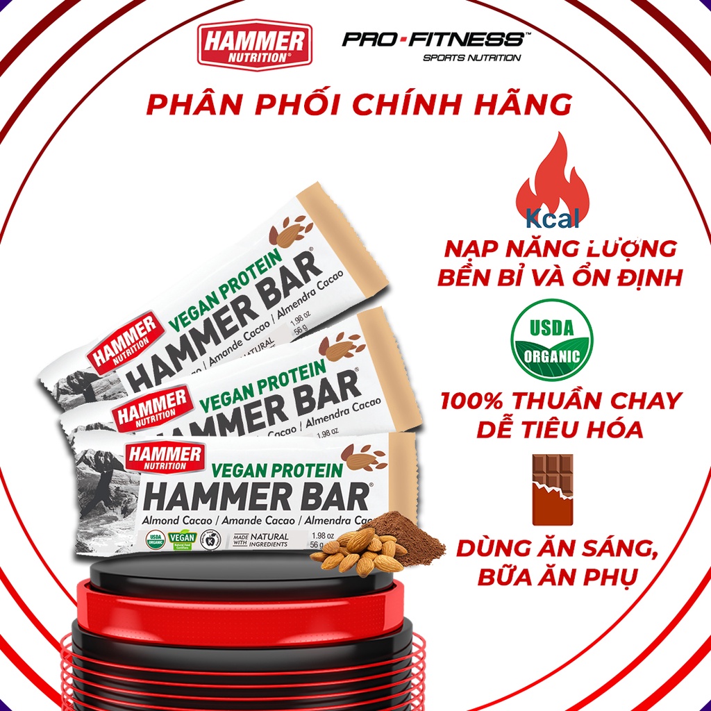 Thanh Vegan Protein Hammer Bar - Profitness Store - Bánh Protein dành ...