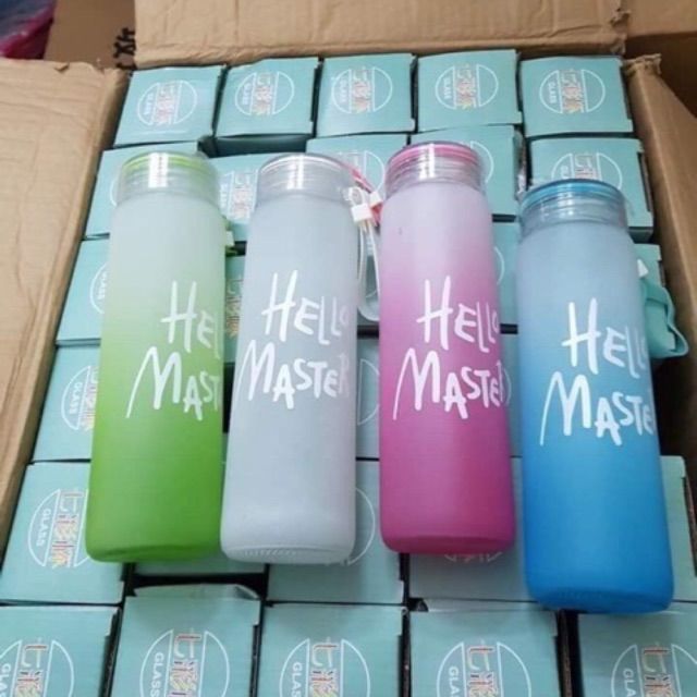 Bình thủy tinh Hello Master | Shopee Việt Nam