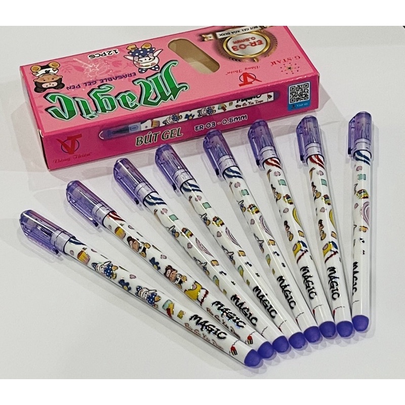 Bút gel xoá được ER03 Gstar hộp 12 bút | Shopee Việt Nam