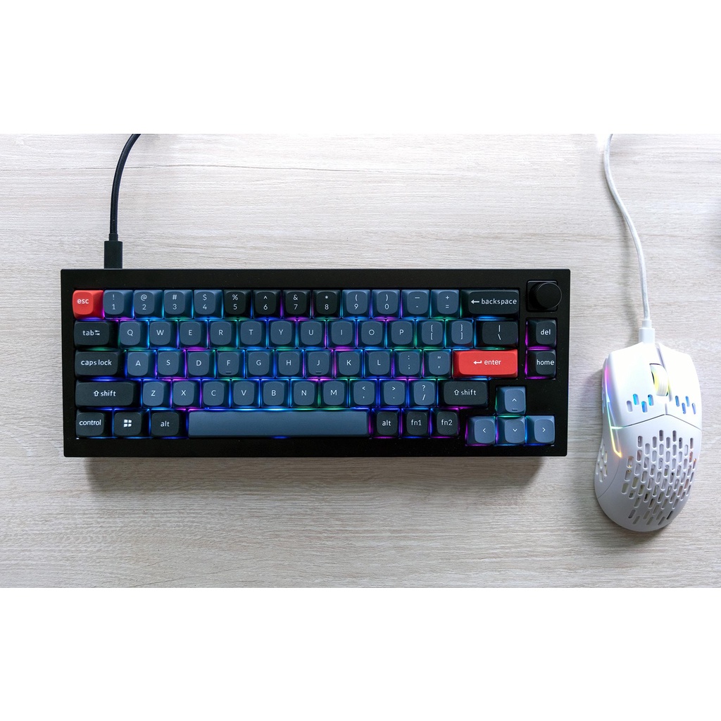 Bàn phím cơ Keychron Q2 - Hotswap - RGB - Mạch xuôi - QMK - Gasket ...