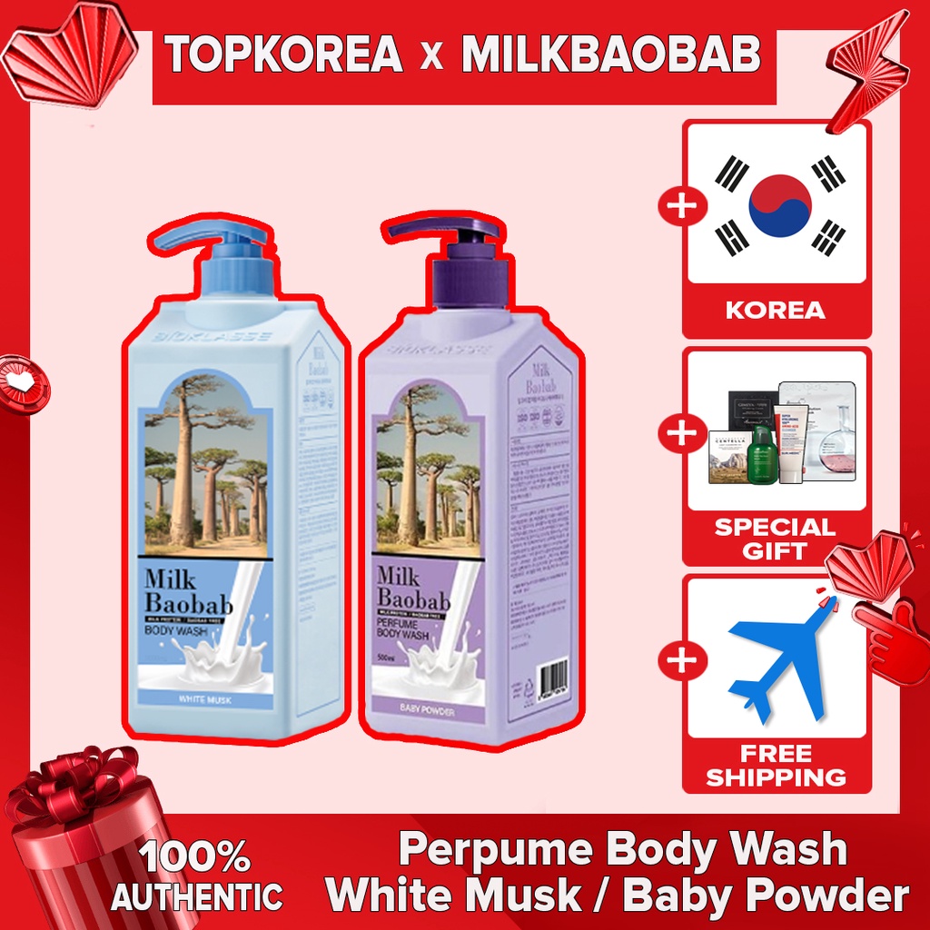 Milk "Baobab Body Wash White musk 500ml /////// Milk "Baobab" Bts Pick "Nước Hoa Toàn Thân / Bột ...