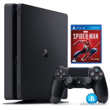 MÁY PS4 SLIM 1TB CHÍNH HÃNG CUH 2218A-B01 Tặng kèm Spider Man | Shopee ...