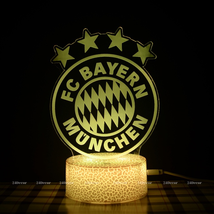 Đèn led trang trí 16 màu logo CLB manchester united, liverpool, chelsea ...