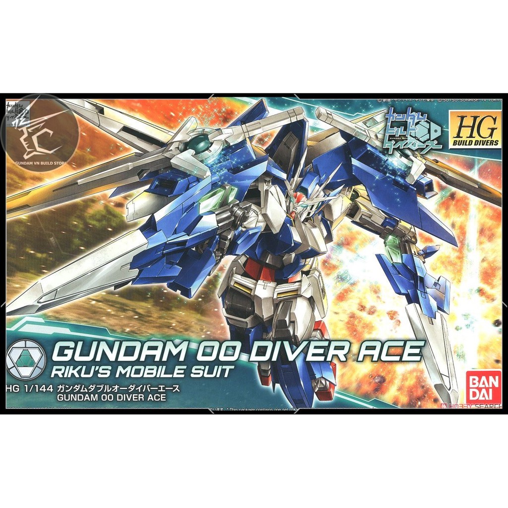 MÔ HÌNH LẮP RÁP HG 1/144 GUNDAM 00 DIVER ACE GUNDAM BUILD DIVER HGBD BANDAI | Shopee Việt Nam