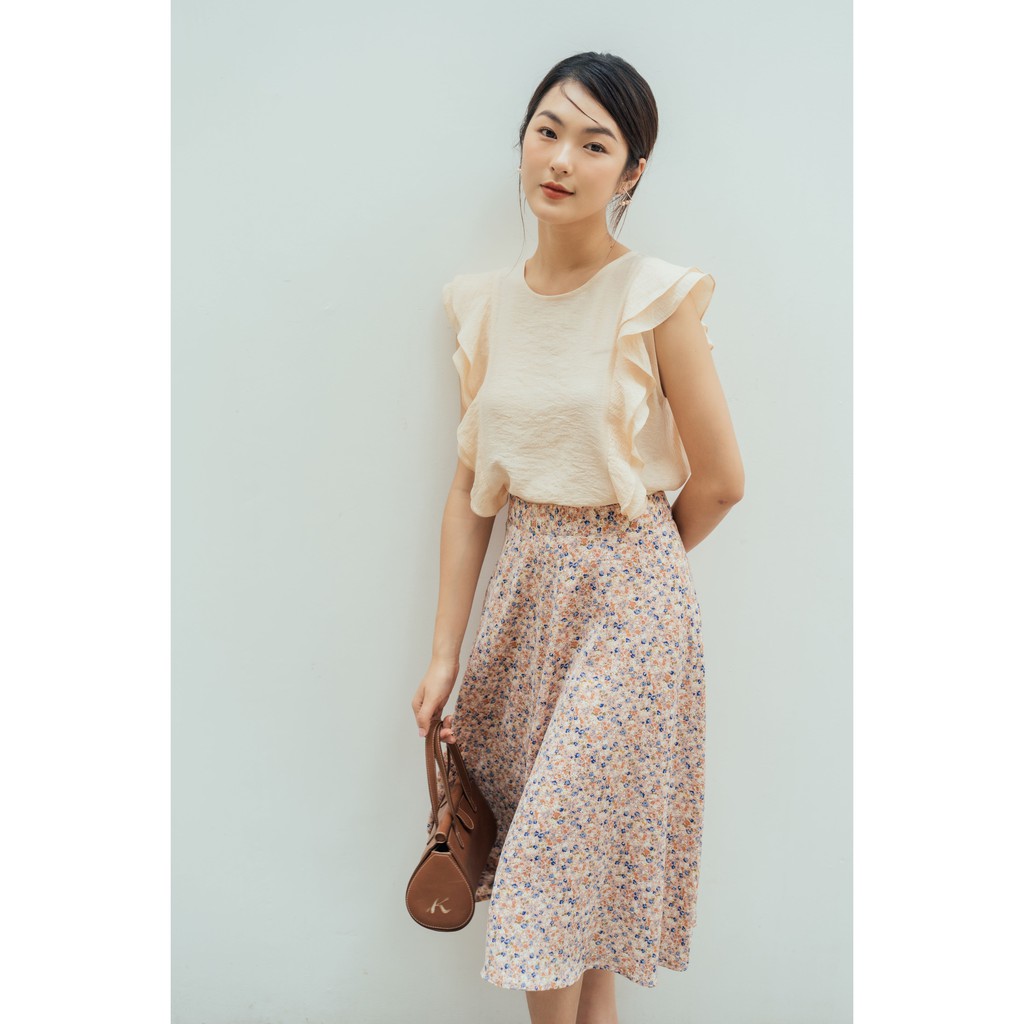 Ruffle Sleevless Top | Shopee Việt Nam