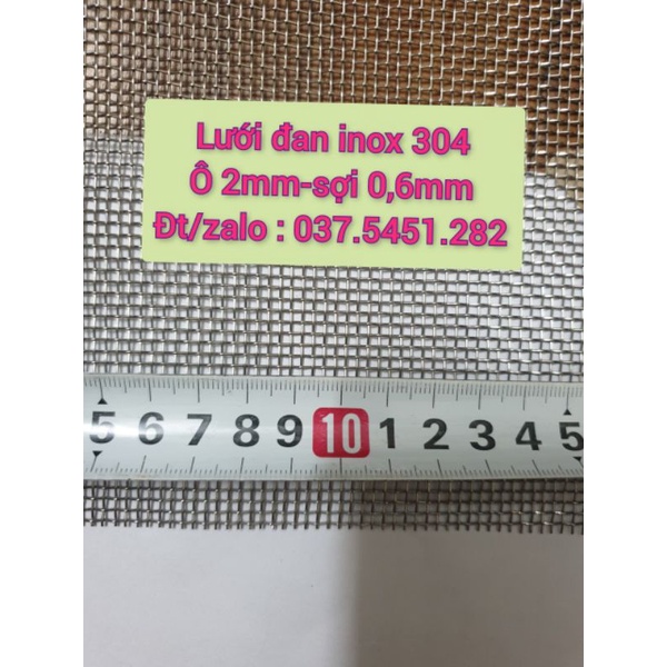Lưới đan inox 304 10mesh ( ô lưới 2mm - sợi 0,7mm) | Shopee Việt Nam