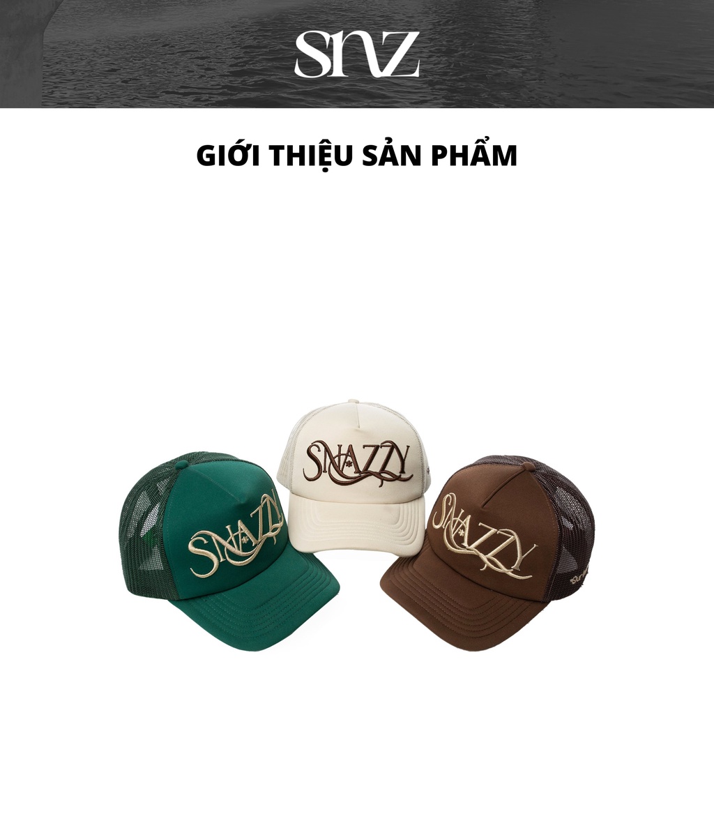 Mũ Lưỡi Trai SNAZZY Unisex Chất Liệu Mesh Chính Hãng - TRUCKER CAP ...