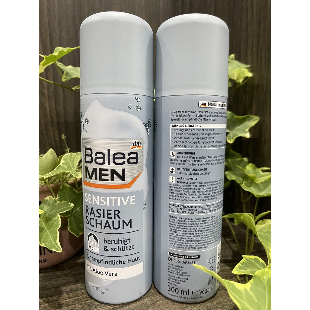 [BALEA MEN] BỌT/GEL CẠO RÂU BALEA, SENSITIVE RASIER SCHAUM ,75ML ...
