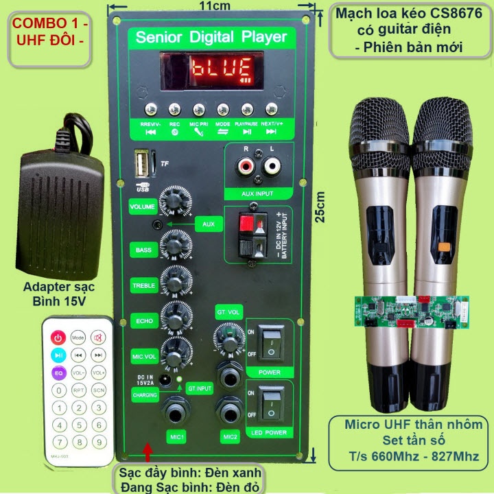 Mạch loa kéo CS8676 kèm micro | Shopee Việt Nam