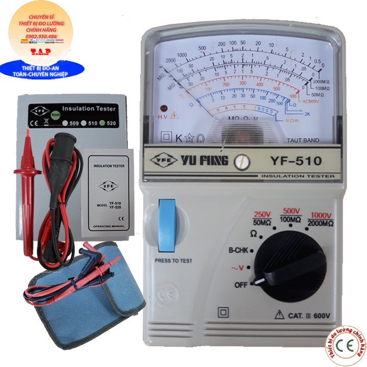 Tenmars YF 510 Đồng hồ đo điện trở cách điện Tenmars YF510 | Shopee Việt Nam