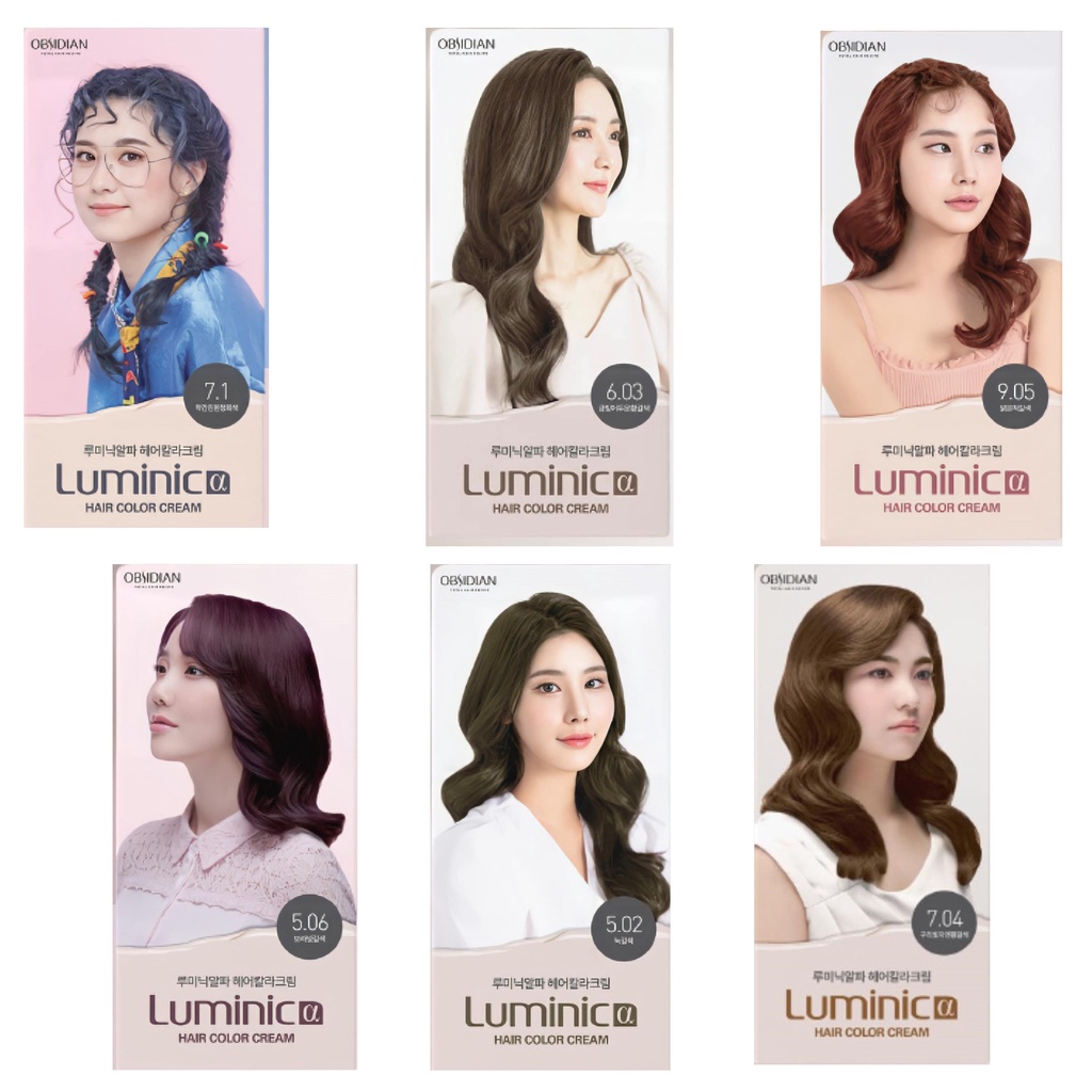 Thuốc Nhuộm Tóc Phủ bạc thời trang Obsidian Luminic Hair Color Cream ...