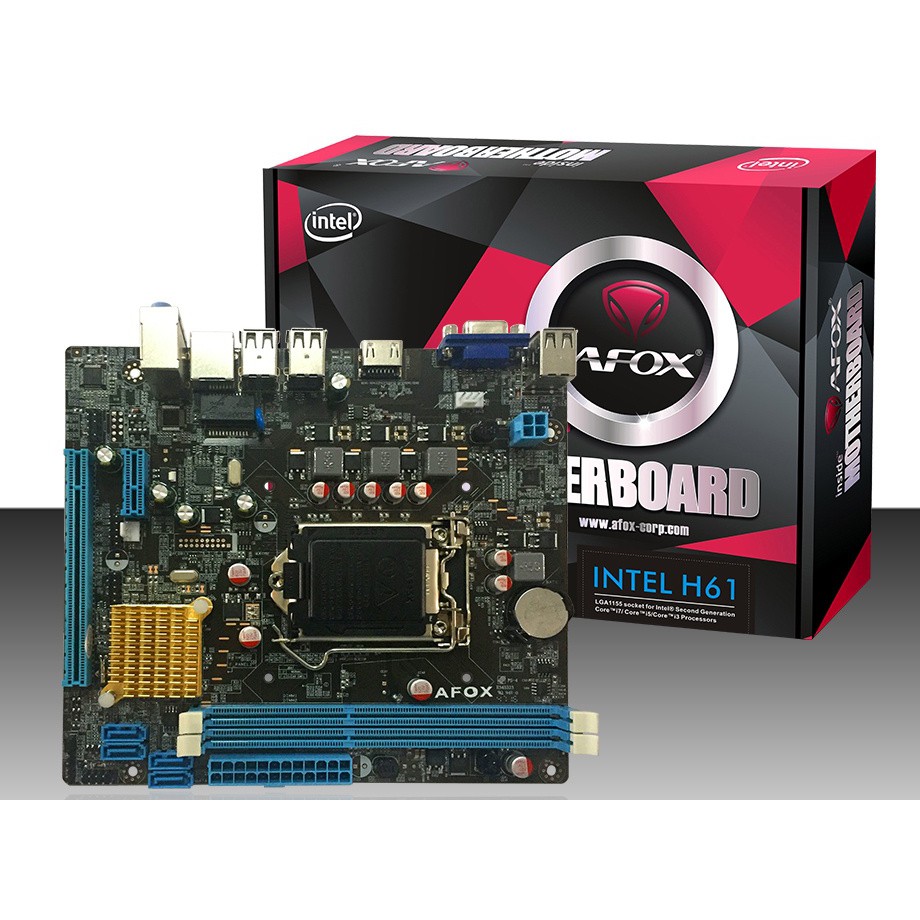Bo mạch chủ - MAINBOARD AFOX H61 - Main chính hãng BH 36 tháng | Shopee ...