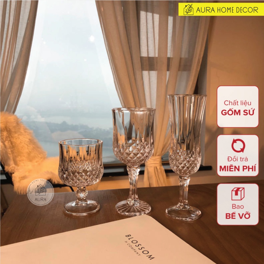 Cocktail Flute Glass - Ly Thuỷ Tinh - Ly thủy tinh chân cao - Thủy tinh ...