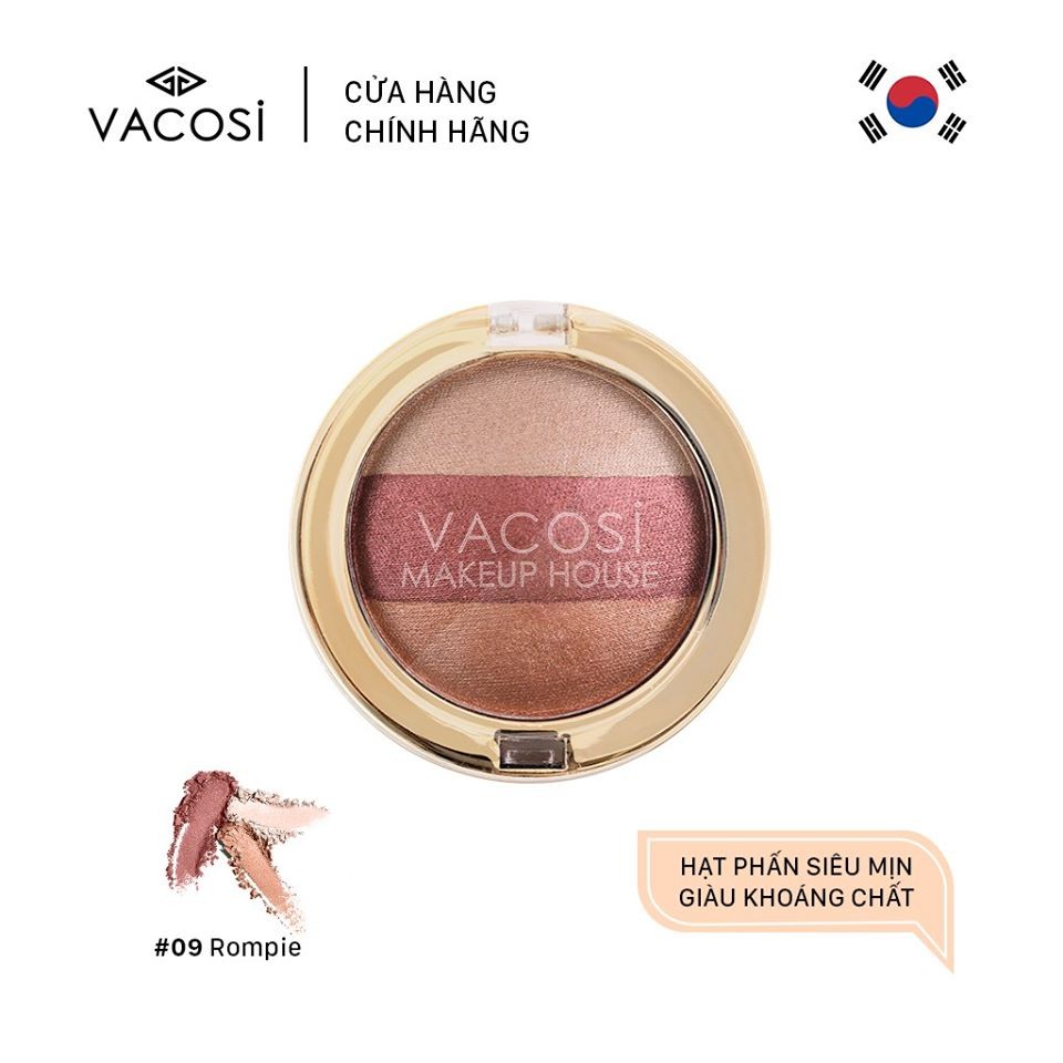 [Chính Hãng] Phấn Mắt 3 Màu Vacosi 09 Rompie | Shopee Việt Nam