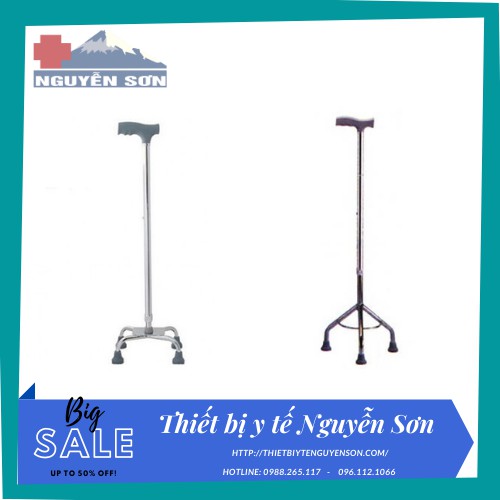 Gậy tập đi 3, 4 chân - gậy chống, ba toong tập đi cho người già ...