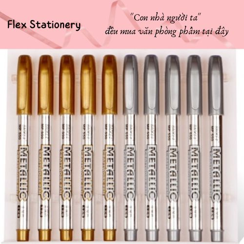 [HÀNG XỊN BAO KE] BÚT KIM TUYẾN VÀNG, KIM TUYẾN BẠC DÙNG ĐỂ VẼ, GHI CHÚ ...