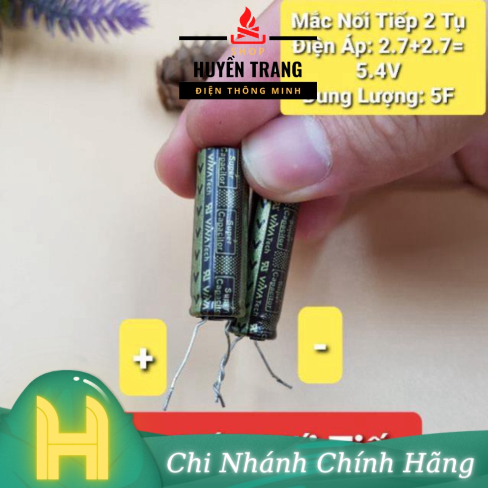 Siêu Tụ 2.7V 10F 11mAh 10F 2.7V chế lưu điện hàn cell mini HuyenTrangShop | Shopee Việt Nam