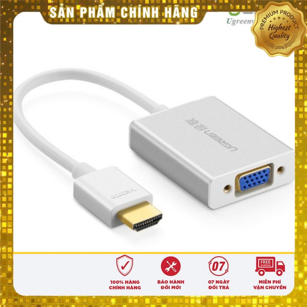 [Free ship 150K] Dây chuyển đổi HDMI to VGA+3.5mm Audio + Nguồn micro ...