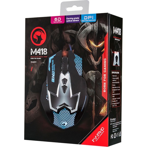 chuột máy tính Mouse Marvo M418 USB | Shopee Việt Nam