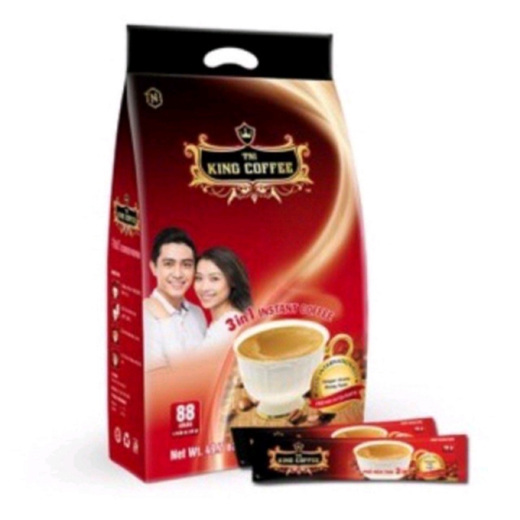 88 gói king coffee cà phê hòa tan 3in1 gói 16gr date 02/2027 | Shopee ...