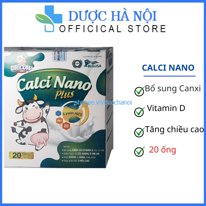 Calci Nano Plus- hộp 20 ống | Shopee Việt Nam