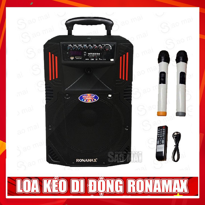 Loa kéo Bluetooth Loa karaoke di động RONAMAX F12 300W | Shopee Việt Nam