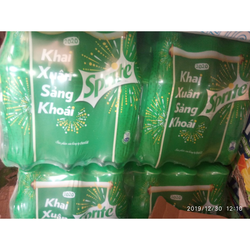 Thùng 24 chai Nước ngọt Sprite vị chanh 390ml | Shopee Việt Nam