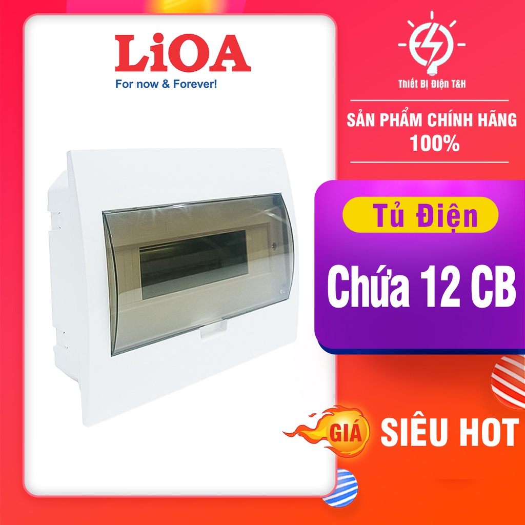 Tủ điện nhựa chứa 8 - 12 aptomat Lioa - đế nhựa | Shopee Việt Nam