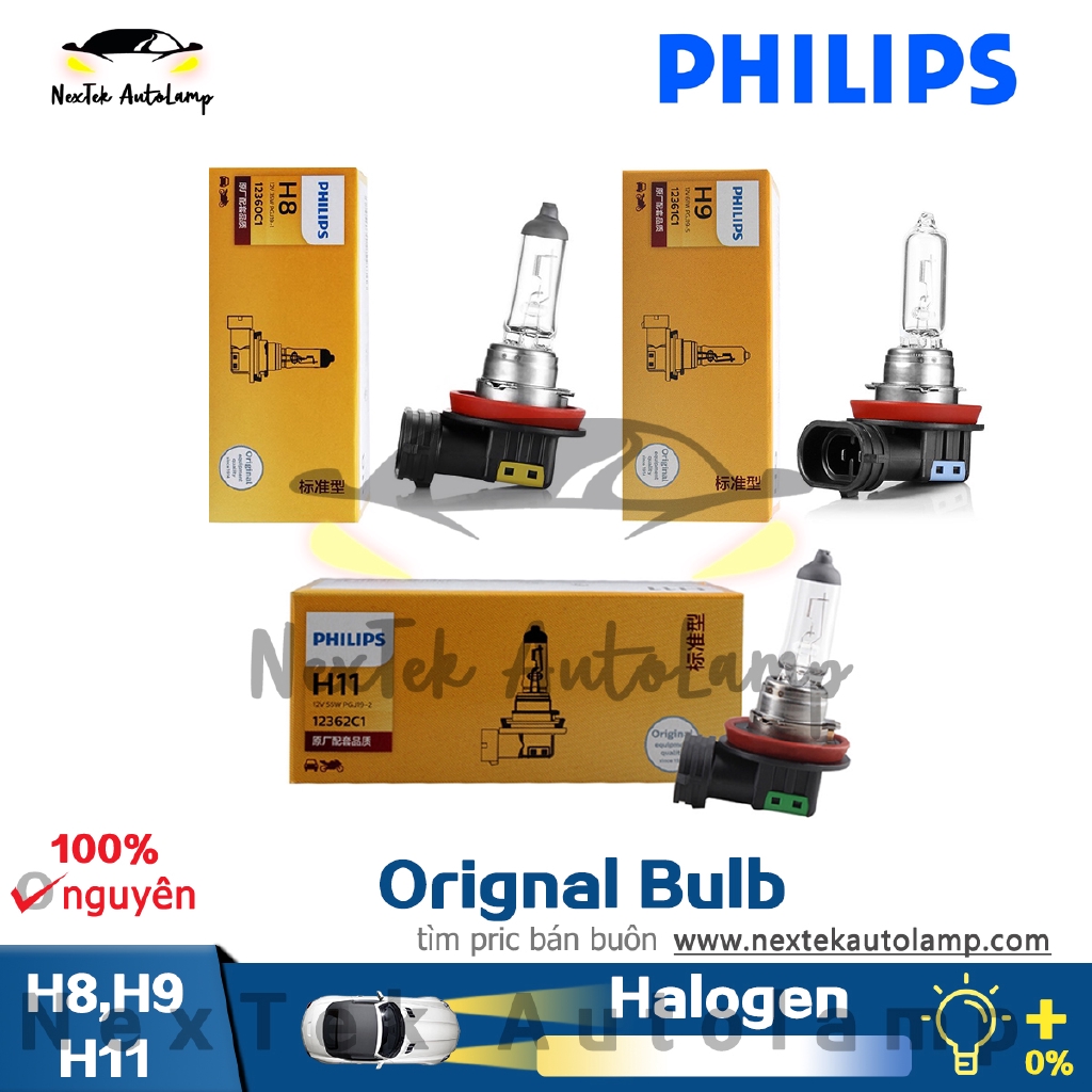 Philips Original Car Bulb H8 H9 H11 12V Gốc Chất Lượng Cao Xe đèn Sương ...