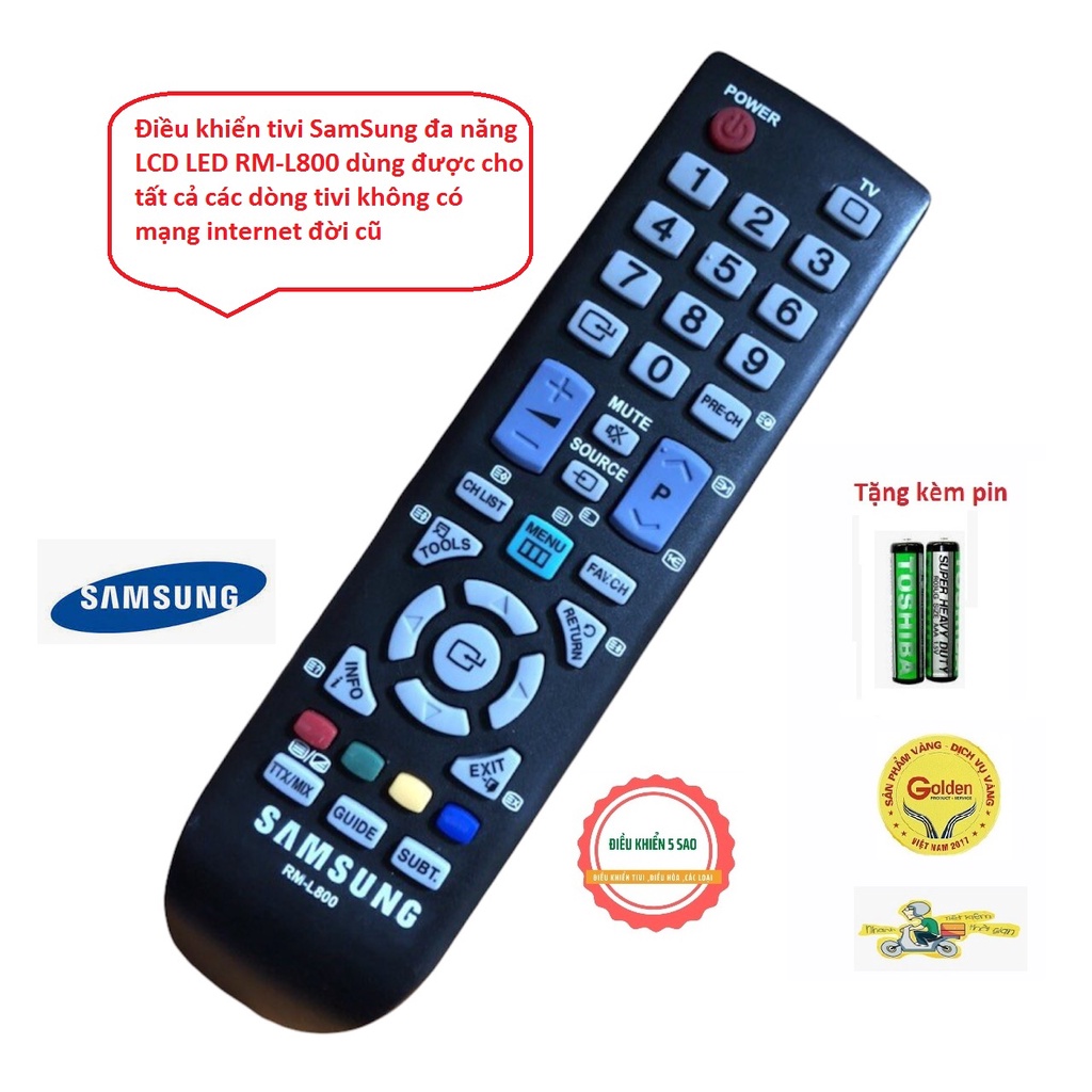 Điều Khiển Tivi Samsung Lcd Led đa Năng Rm L800 Dùng được Cho Tất Cả