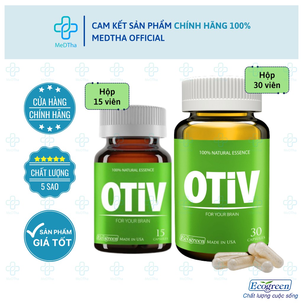 OTiV (Ecogreen) - Hỗ Trợ Cải Thiện Mất Ngủ, Đau Nửa Đầu, Chóng Mặt ...