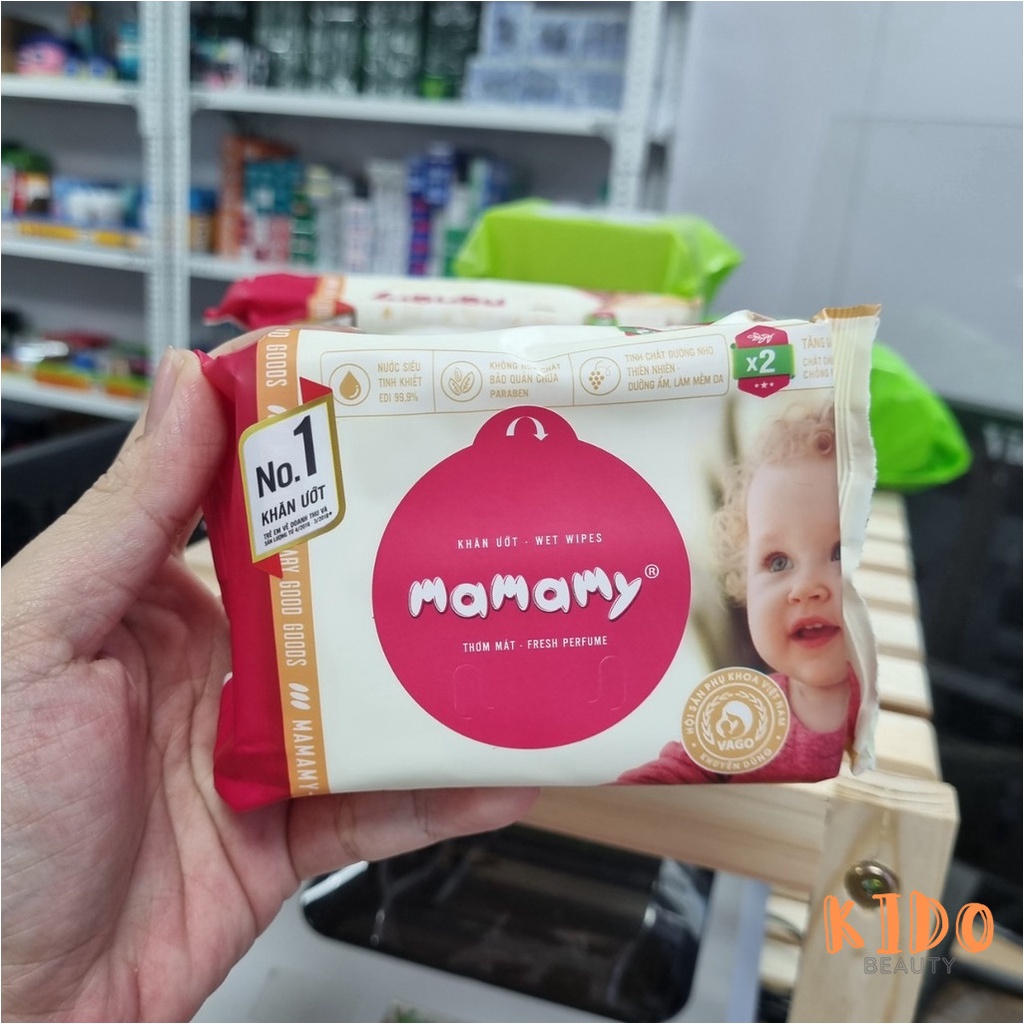 Khăn giấy ướt em bé thơm mát MAMAMY Wet Wipes (30 Miếng - 80 Miếng ...