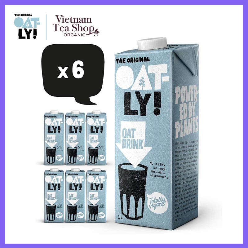 Thùng 6 hộp sữa yến mạch nguyên chất Oatly Original (6 x 1L) | Shopee Việt Nam